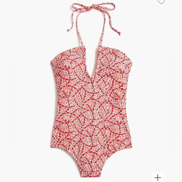J. Crew | Swim | Nwt Jcrew Printed Onepiece Keyhole Swimsuit | Poshmark